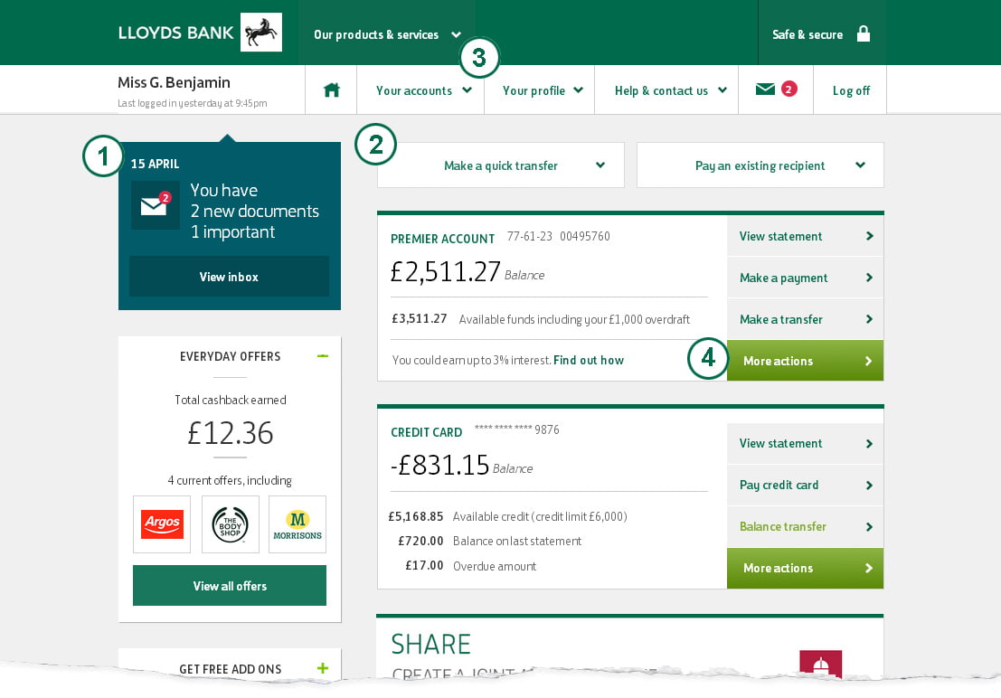 Lloyds Bank Internet Banking Quick Overview Lloyds Bank Internet Banking Quick Overview
