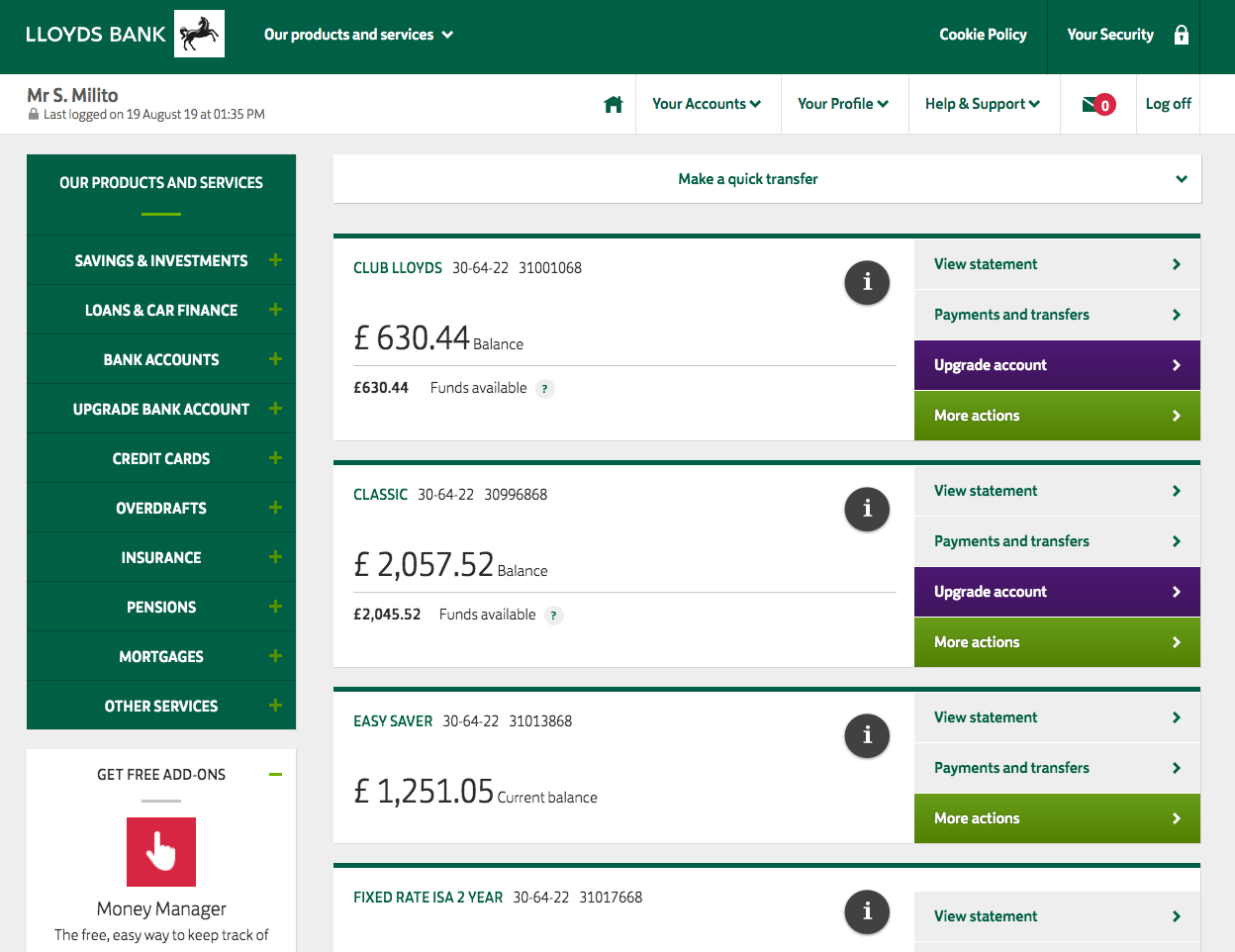 Lloyds Bank Internet Banking Viewing Statements Online Lloyds Bank Internet Banking Viewing Statements Online
