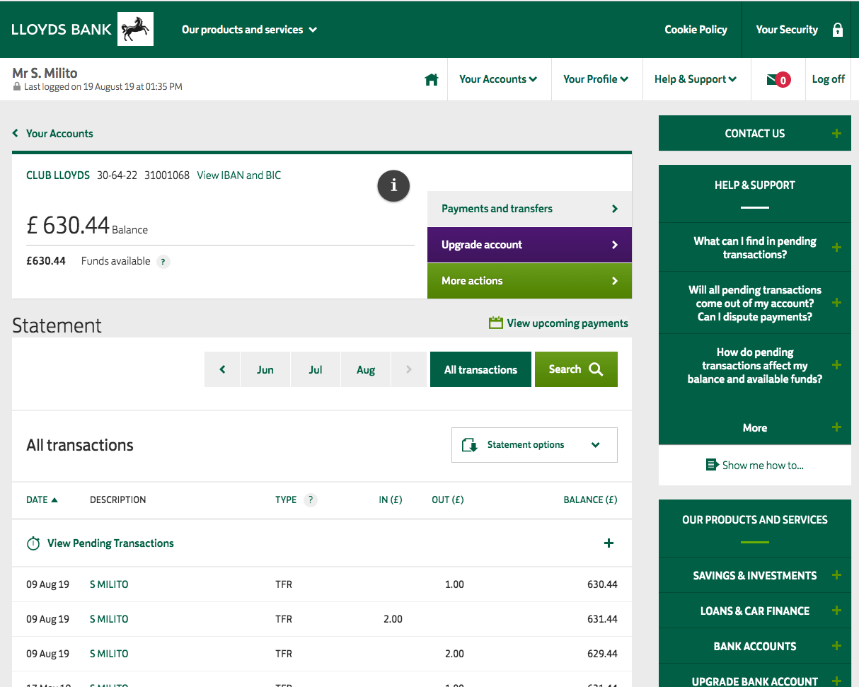Lloyds Bank Internet Banking Viewing Statements Online Lloyds Bank Internet Banking Viewing Statements Online